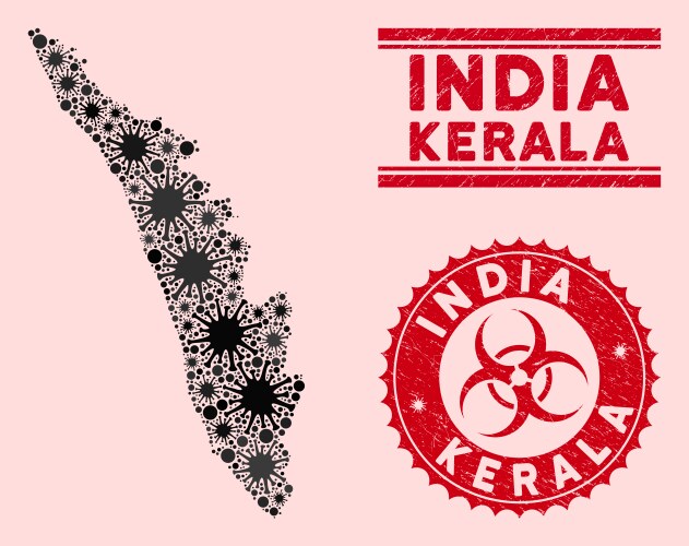 Kerala Districts Map – Royalty-Free Vector | VectorStock