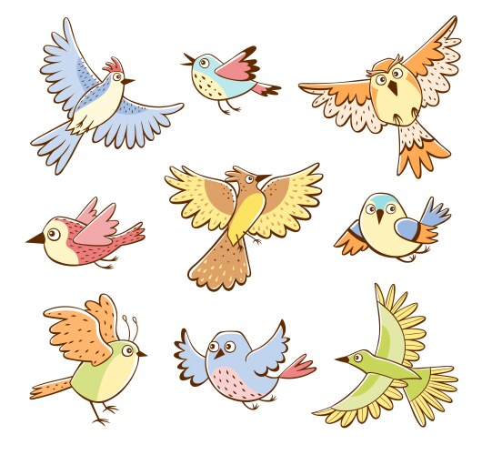 Flying Bird Cartoon Vector Images (over 43,000)