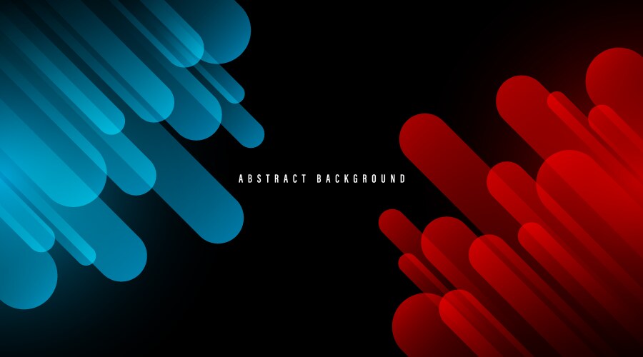 Red and blue light rays background Royalty Free Vector Image