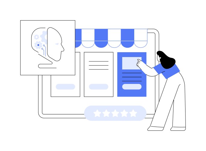 Ai-driven personalized product suggestions Vector Image