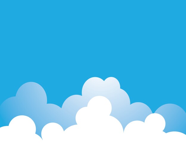 Blue clouds Royalty Free Vector Image - VectorStock