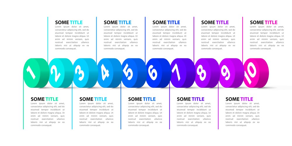 10 Step Infographic Vector Images (over 10,000)