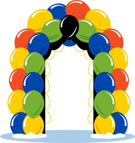 Balloon gate Royalty Free Vector Image - VectorStock