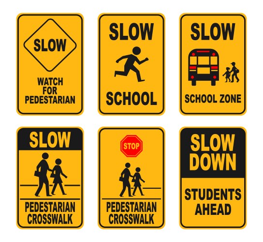 School Zone Sign Vector Images (over 1,600)