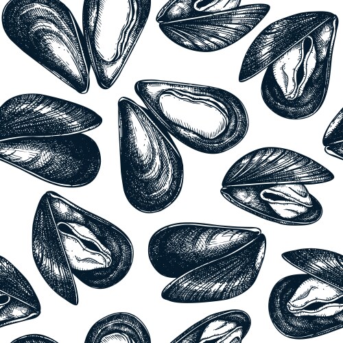 Mussels Drawing Vector Images (over 2,100)