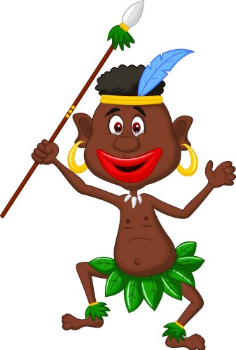 Cartoon indian boy wearing traditional costume Vector Image