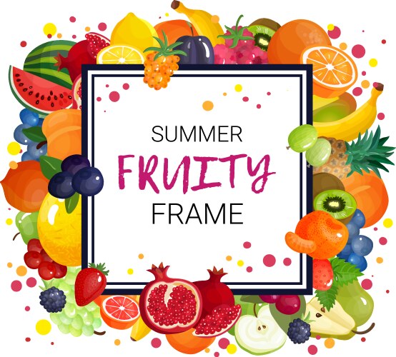 Smoothie frame background Royalty Free Vector Image