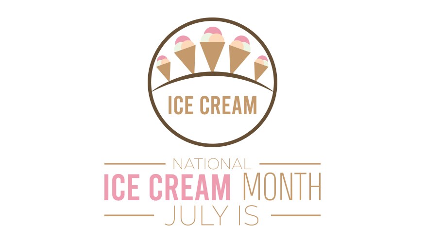 National ice cream month Royalty Free Vector Image
