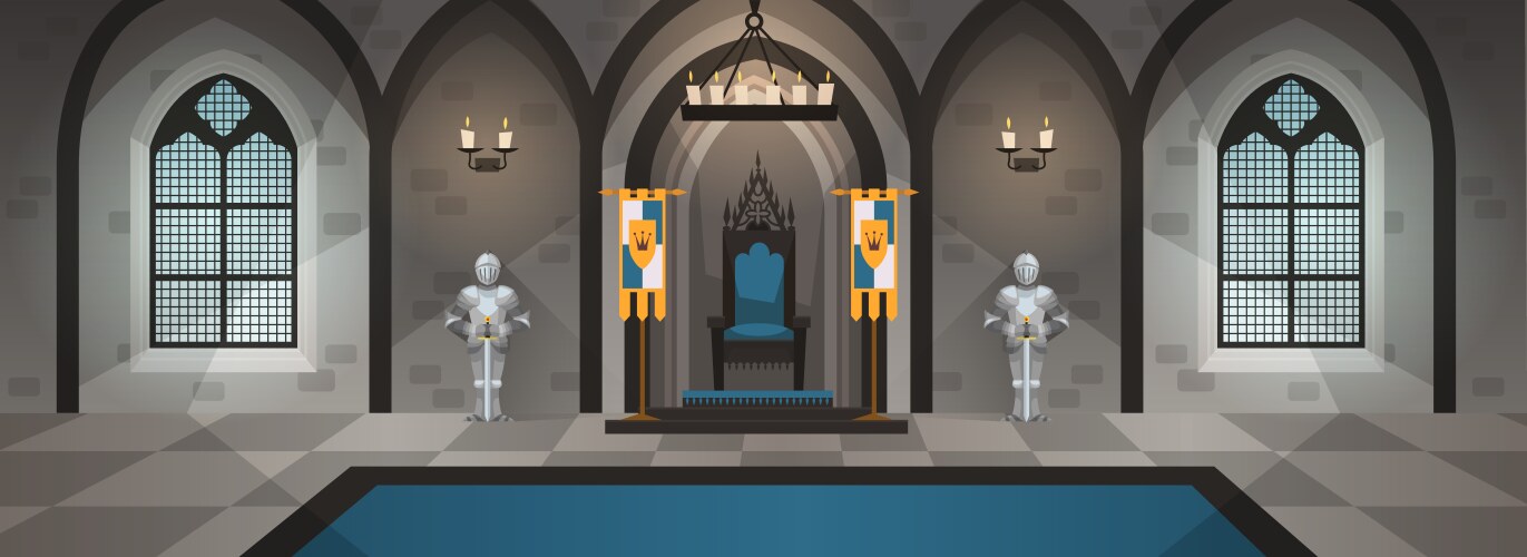 Castle hall Royalty Free Vector Image - VectorStock
