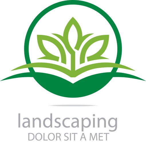 Outline flower abstract logo Royalty Free Vector Image