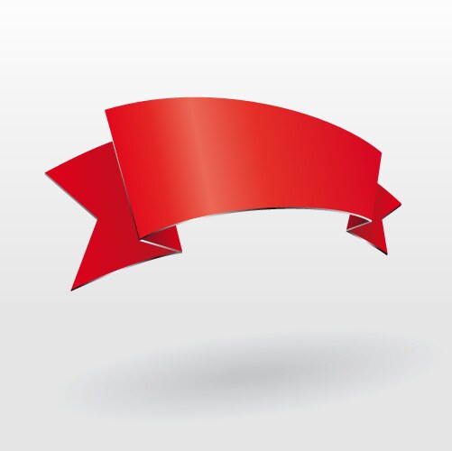 Ribbon banner isolated on transparent background Vector Image