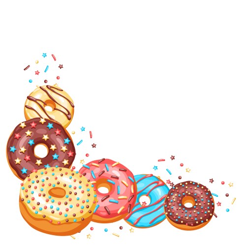Donut Border Vector Images (over 1,200)
