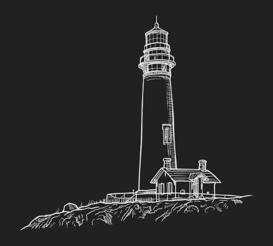 Lighthouse Sketch Vector Images (over 1,900)