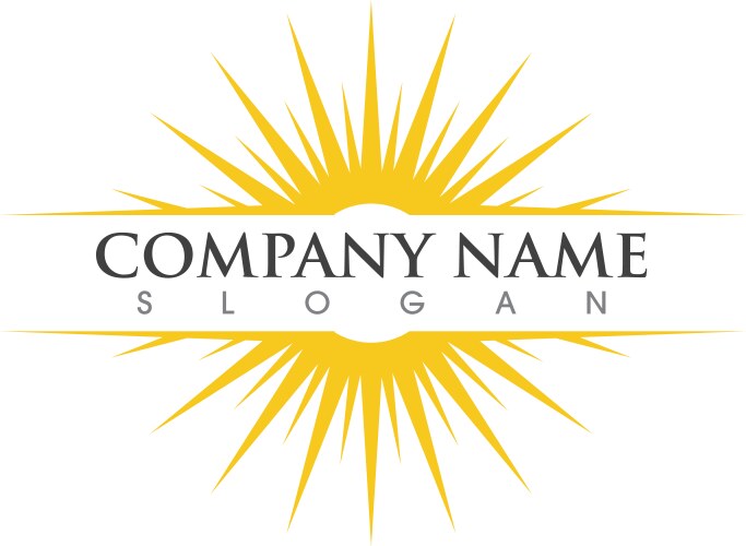 Wordcard template for word sun Royalty Free Vector Image