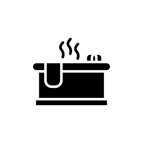 Hot tub icon isolated on white background Vector Image