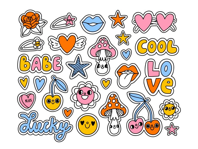 Y2k Stickers Vector Images (over 18,000)