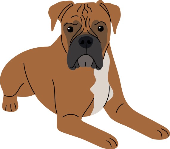 Boxer Dog Cartoon Vector Images (over 2,300)