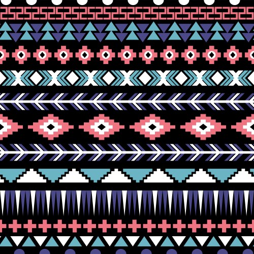 Seamless aztec pattern Royalty Free Vector Image