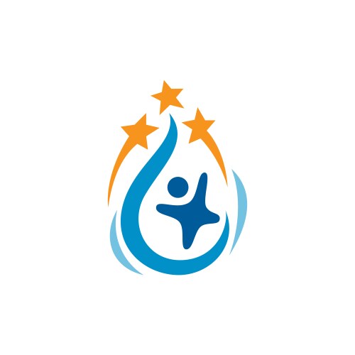 Child education logo Royalty Free Vector Image