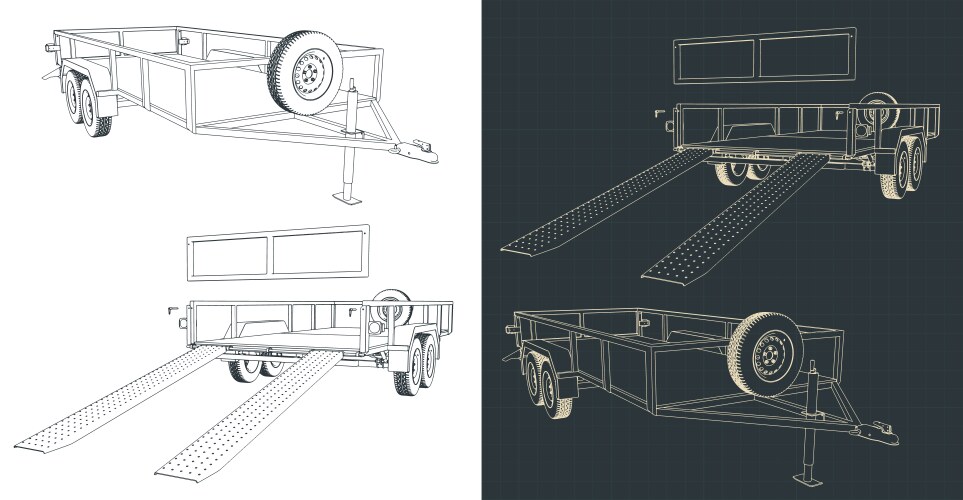 Semi Truck Flatbed Vector Images (over 190)