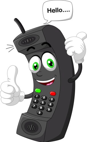 Phone red Royalty Free Vector Image - VectorStock
