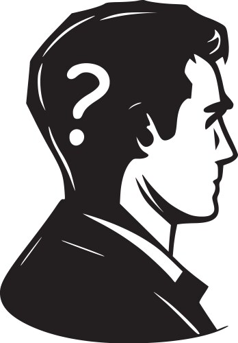 Question - high quality logo ideal for t-shirt Vector Image