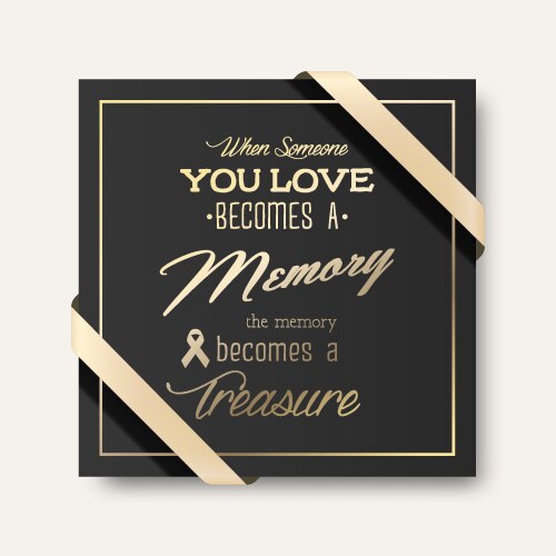 Funeral death notice card template Royalty Free Vector Image