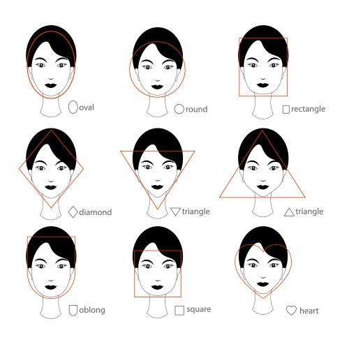 Set of different woman faces Royalty Free Vector Image
