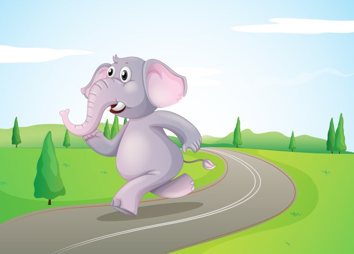 Running Elephant Vector Images (over 580)