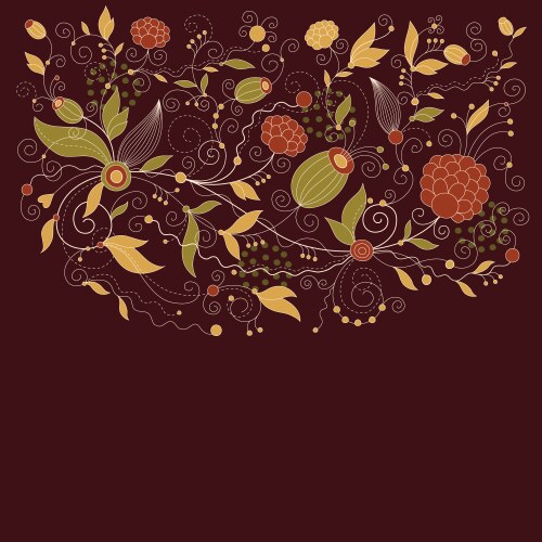 Dark red card with pattern Royalty Free Vector Image