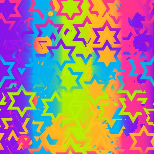 Holography star seamless texture Royalty Free Vector Image