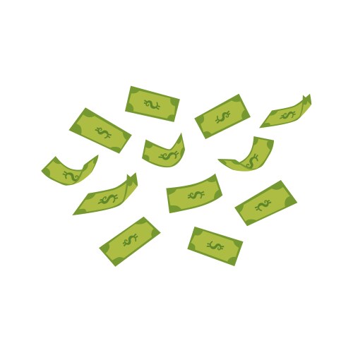 Dollar Bills Falling Vector Images (over 2,500)