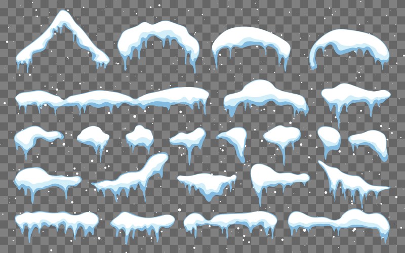 Snow Dripping Vector Images (over 850)