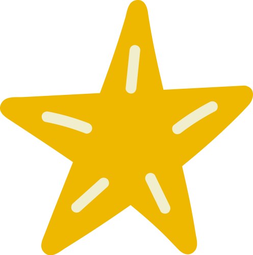 Mid century modern star shape Royalty Free Vector Image