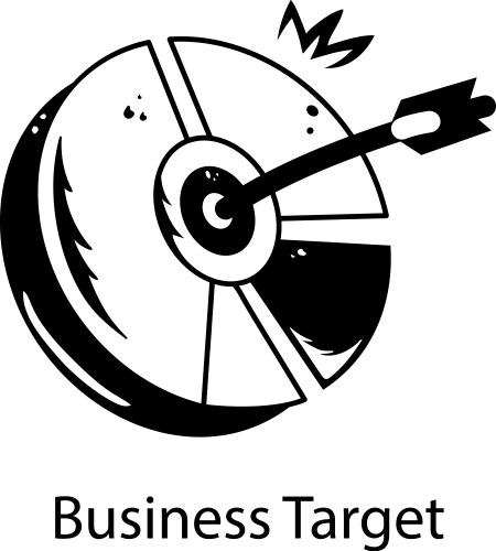 Target outcome Royalty Free Vector Image - VectorStock