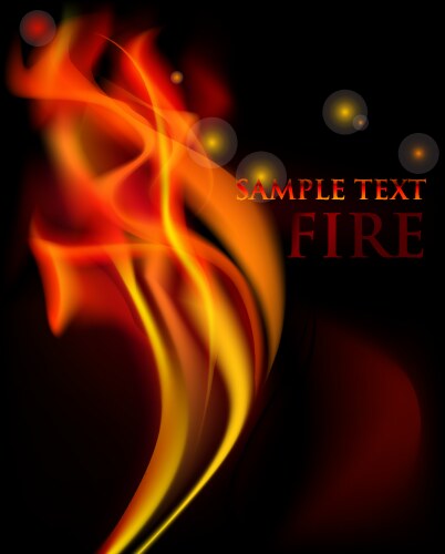 Two flames Royalty Free Vector Image - VectorStock