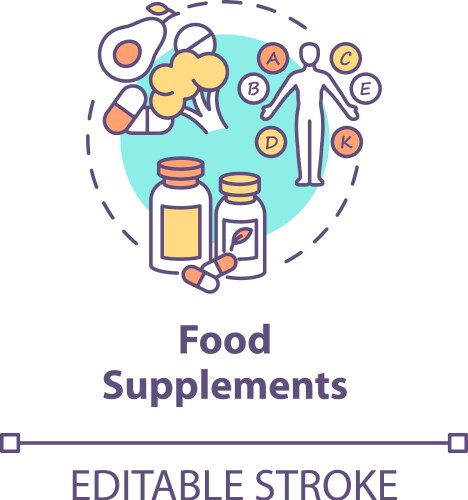 Collagen icon set Royalty Free Vector Image - VectorStock