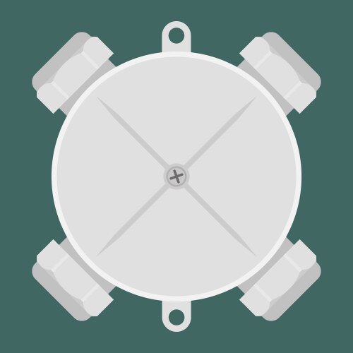 Diagram for a junction box lighting circuit Vector Image