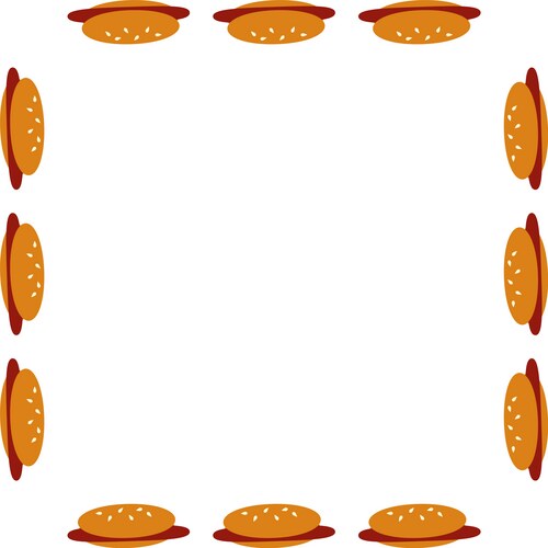 Hot Dog Frame Border Vector Images (97)
