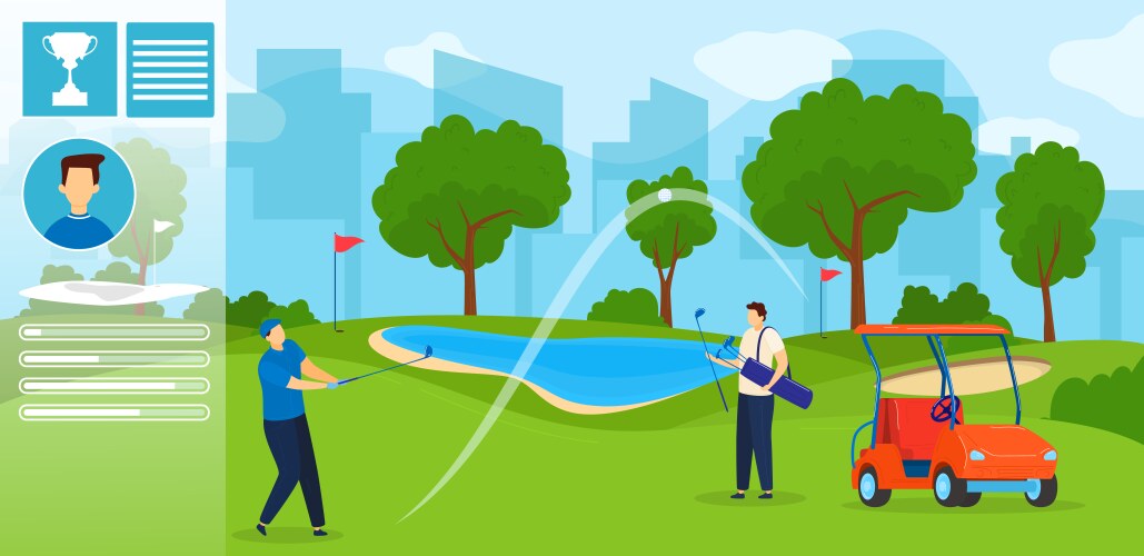 Golf Putting Cartoon Vector Images (over 220)