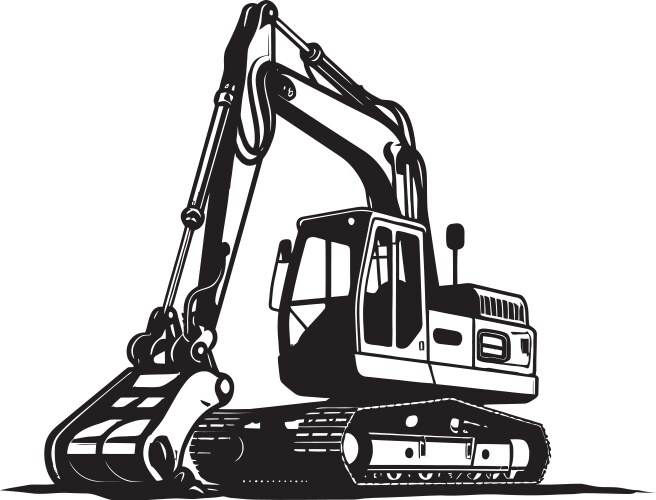 Mini Excavator Vector Images (over 560)
