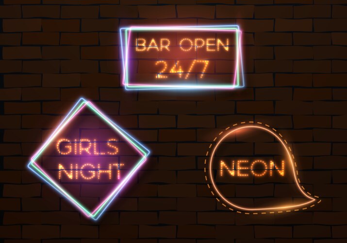 Contact us neon sign Royalty Free Vector Image