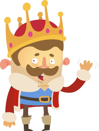 Cartoon king Royalty Free Vector Image - VectorStock