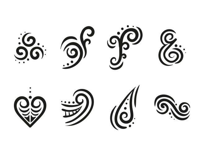 Maori koru pattern Royalty Free Vector Image - VectorStock