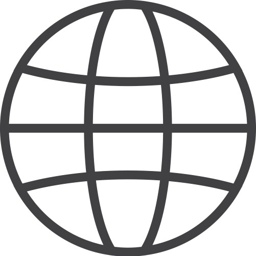 Modern and simple triangle logo in line style Vector Image