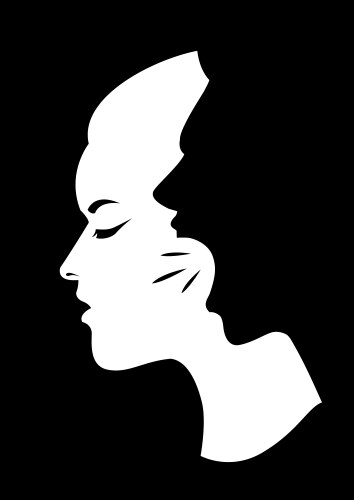 A woman shouting to a man concept for aggression Vector Image