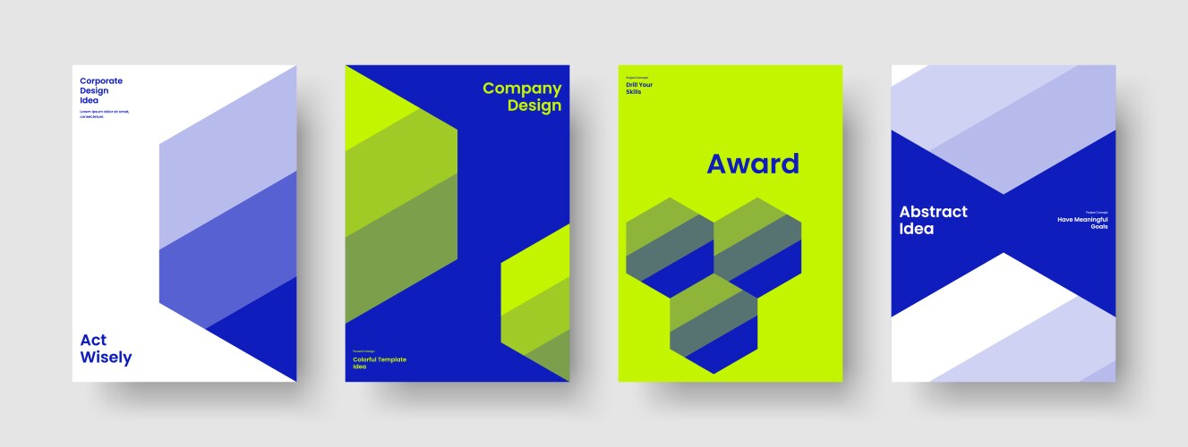 Abstract book cover design creative background Vector Image