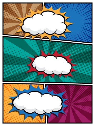 Template Comic Storyboard Vector Images (over 210)