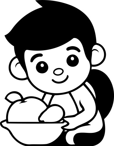 Boy Eat Mango Vector Images (34)