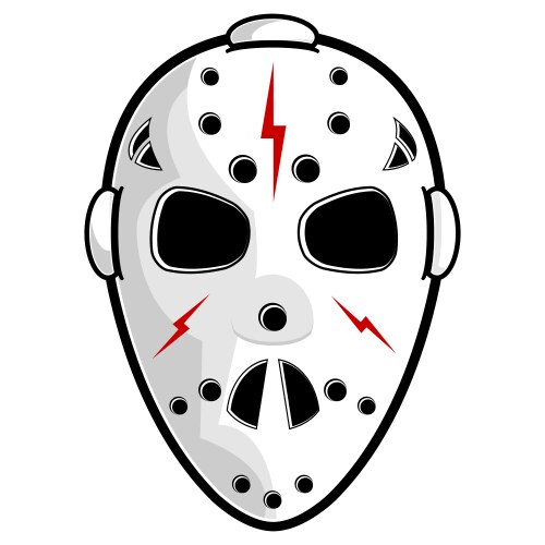 Jason Voorhees Hockey Mask Royalty Free Vector Image